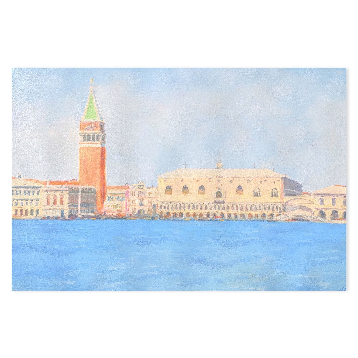 Venice, Style B , By Ieva Baklane |Fine Art Print Poster Canvas Framed