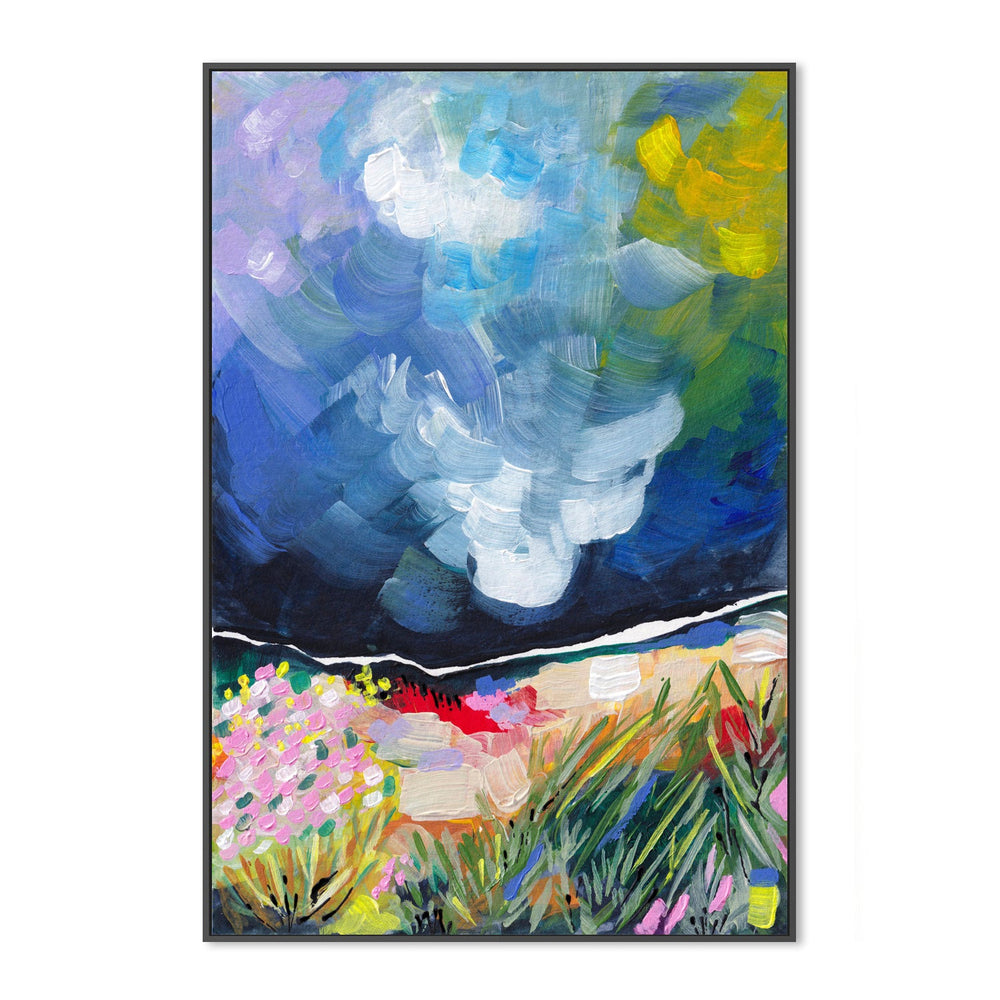The Nebulous Blue Storm , By Lia Nell|Canvas Print Poster Wall Art