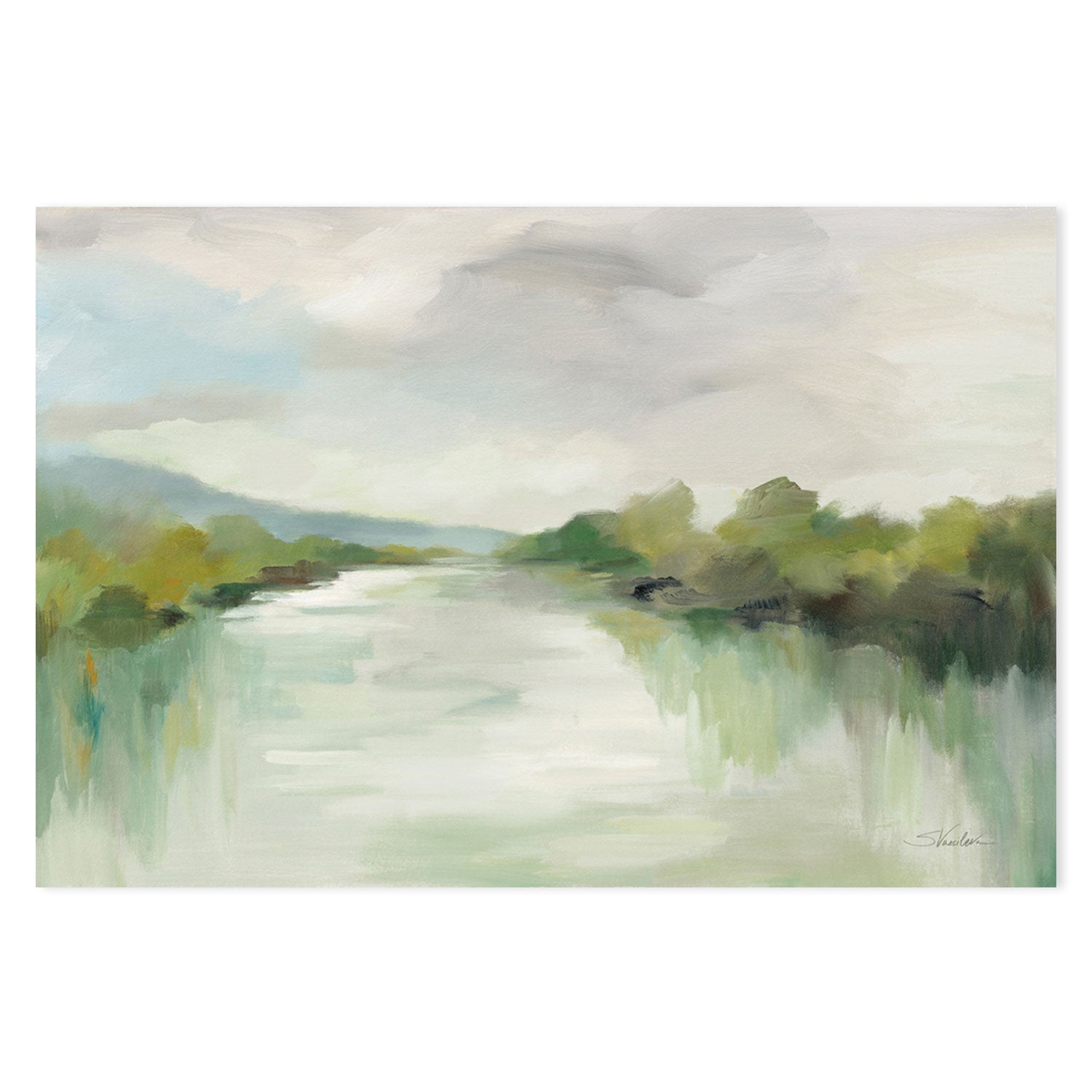 April River Light|Canvas Print Poster Wall Art | By Silvia Vassileva