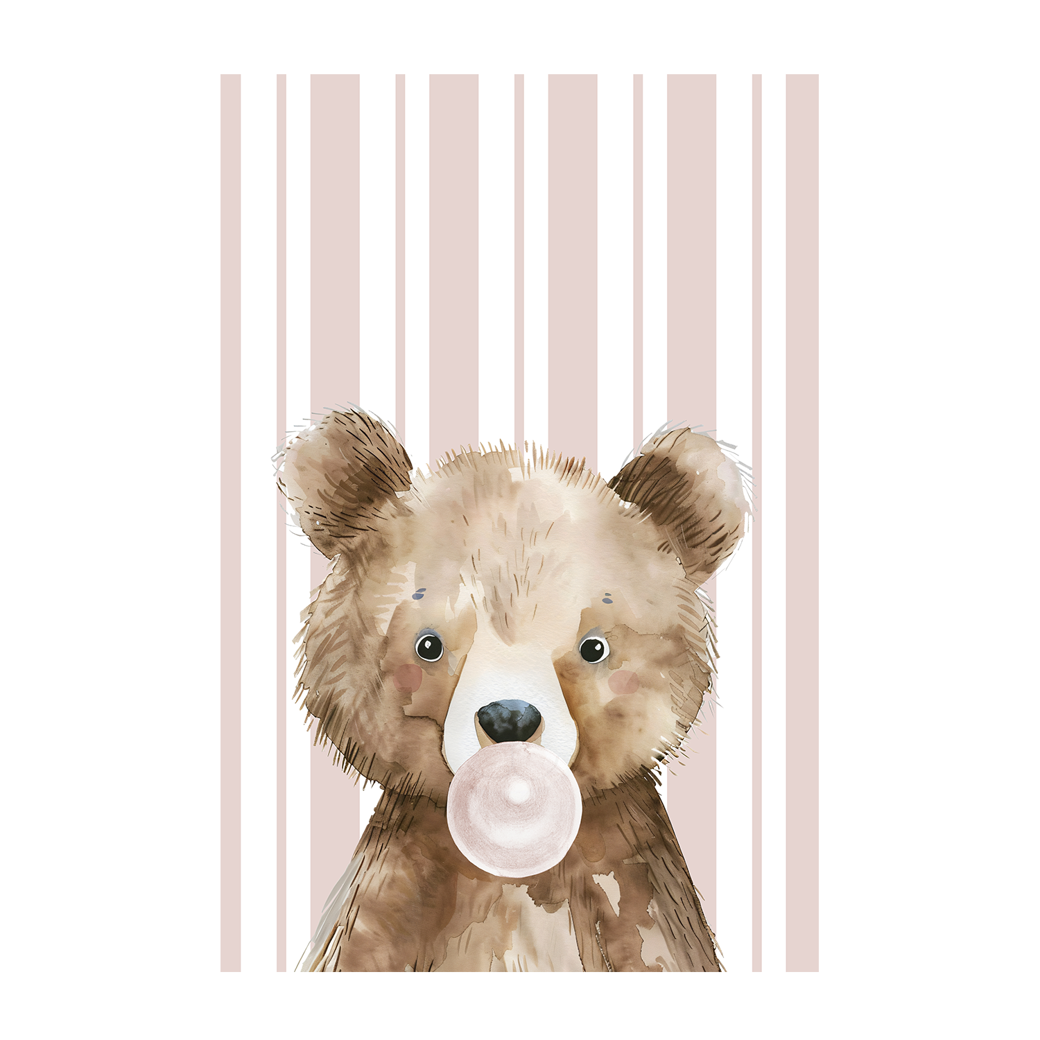 Bear Bubble Gum , By At Viv Home Prints |Fine Art Print Poster Canvas