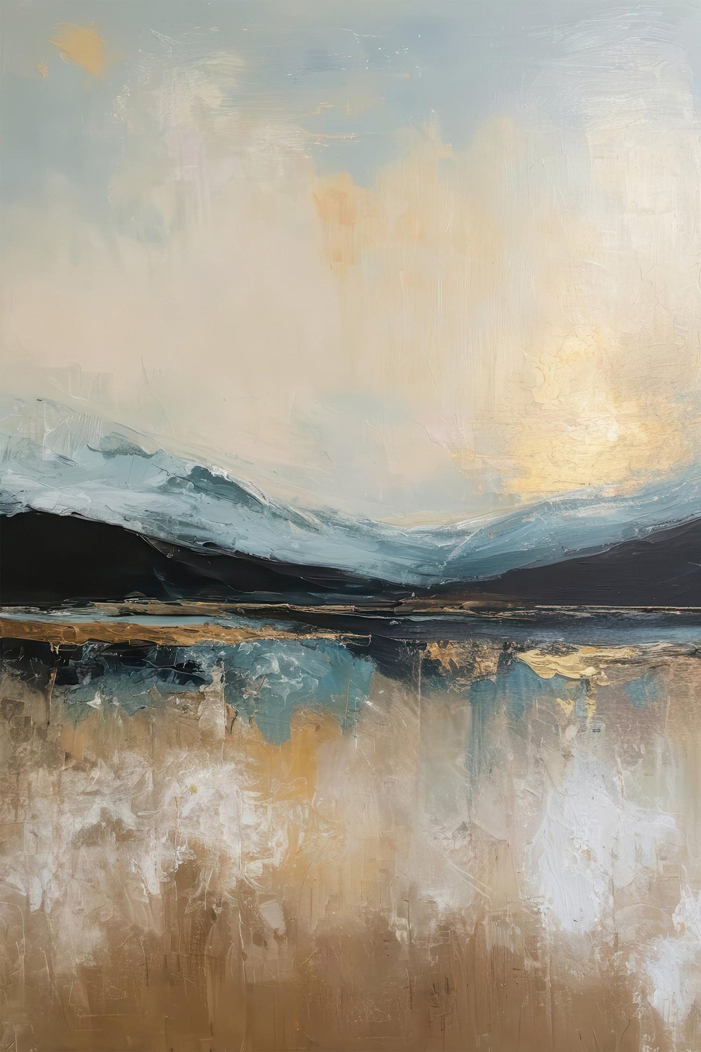 blue ridges and fading sky