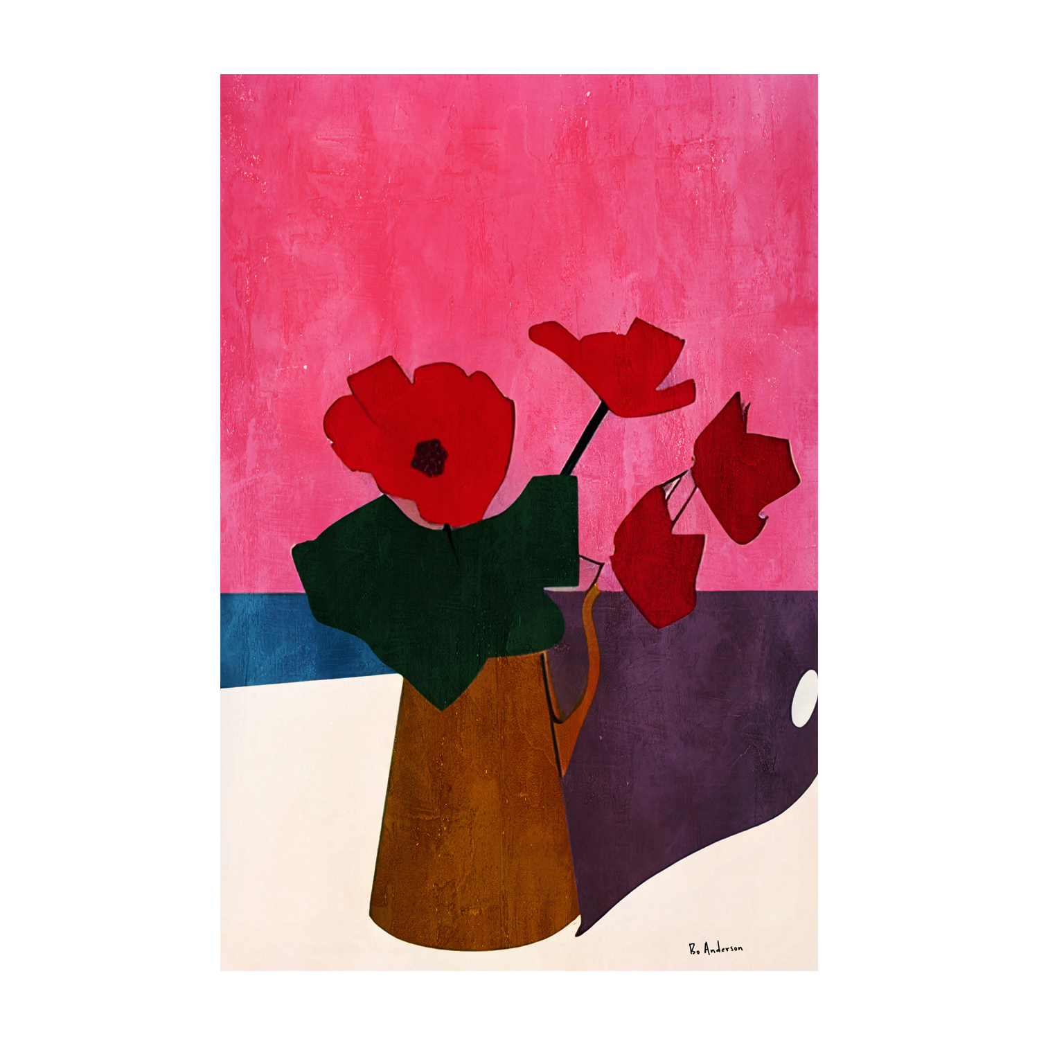 Bonsoir, Cherie , By Bo Anderson |Fine Art Print Poster Canvas Framed