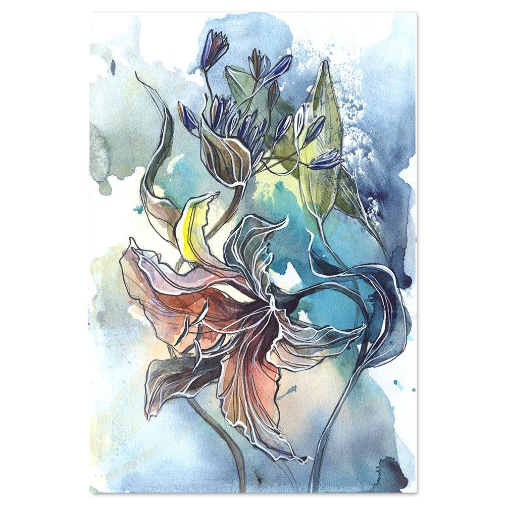 Breathe, Abstract Art, Watercolour Painting, Style C |Fine Art Print
