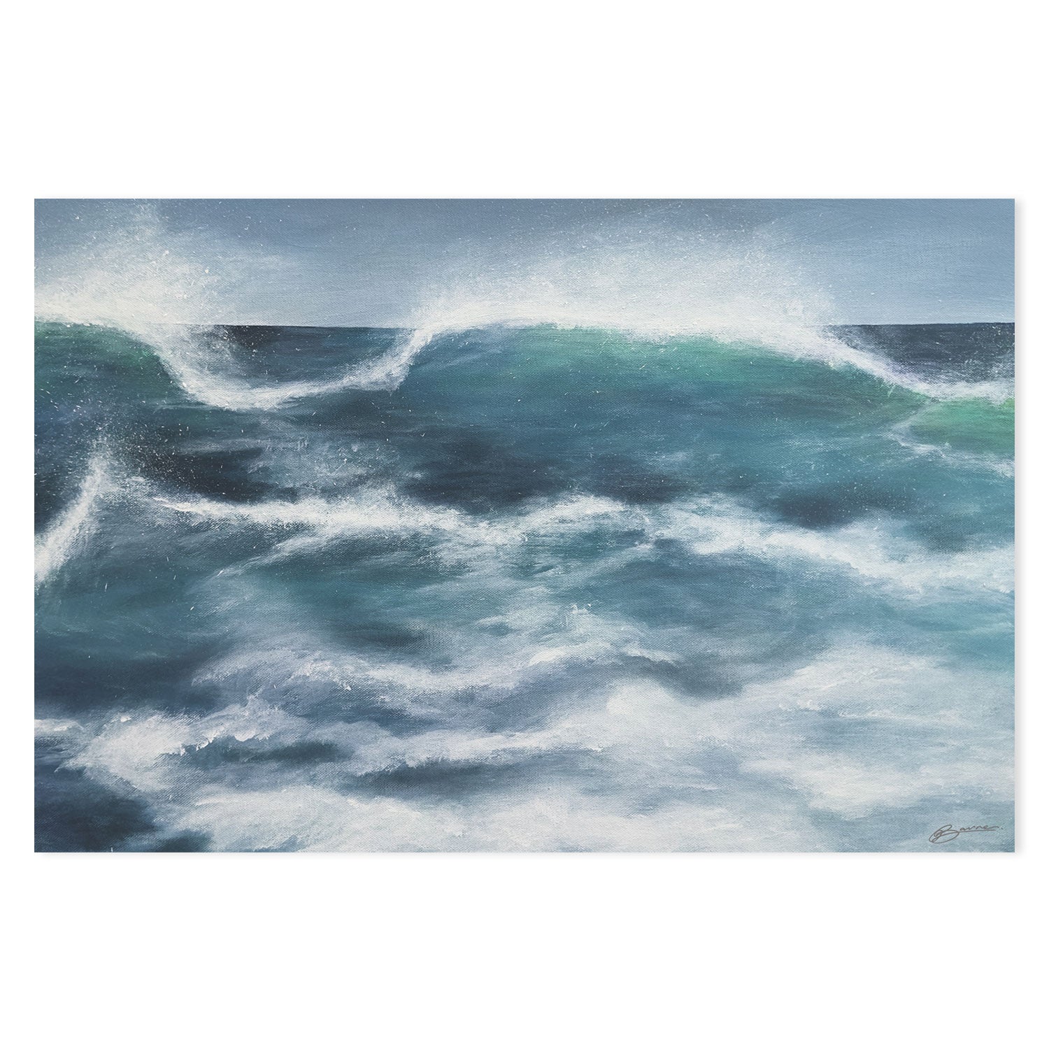 Cerulean Power , By Joanne Barnes |Fine Art Print Poster Canvas Framed