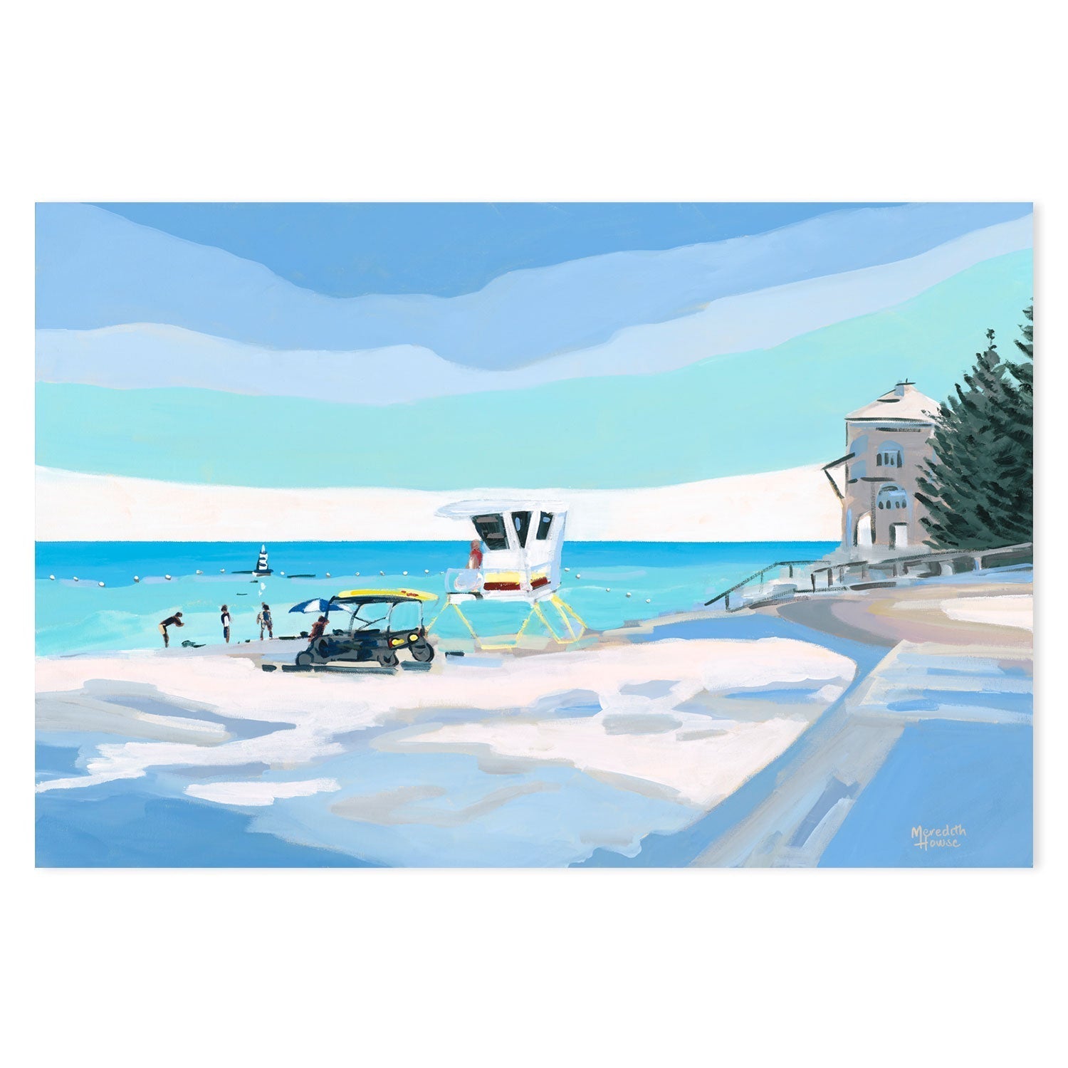 Cottesloe Beach|Canvas Print Poster Wall Art | By Meredith Howse