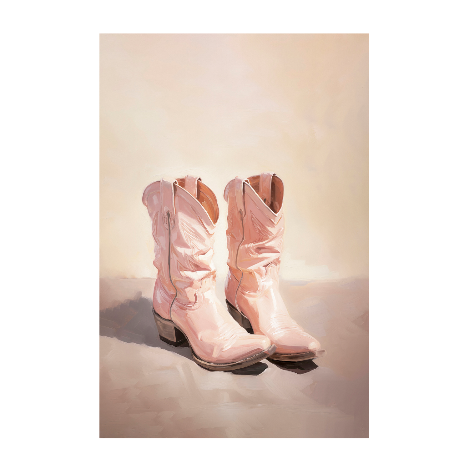 Cowgirl Boots , By Lady Hana |Fine Art Print Poster Canvas Framed