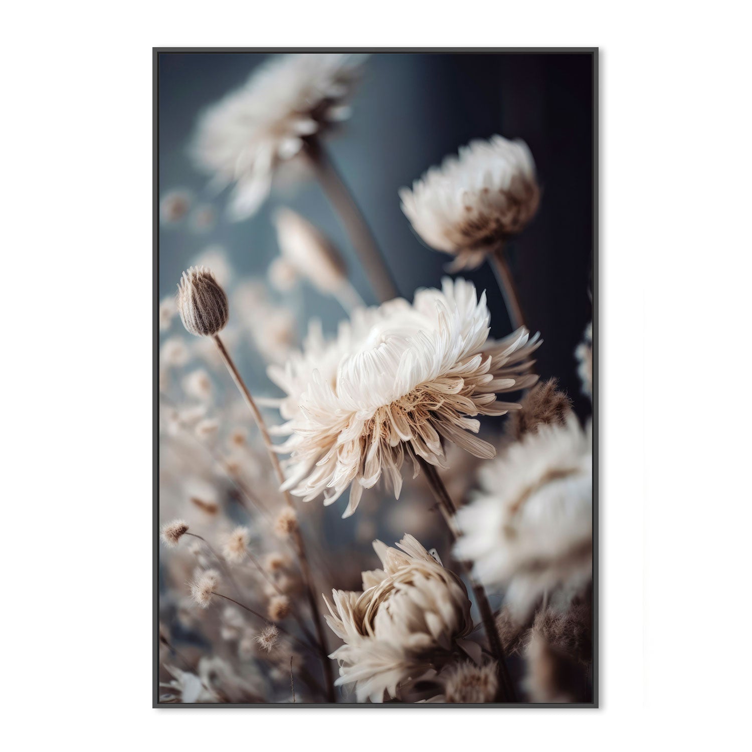 Dry Pastel Flowers, Style B , By Treechild|Canvas Print Poster Wall