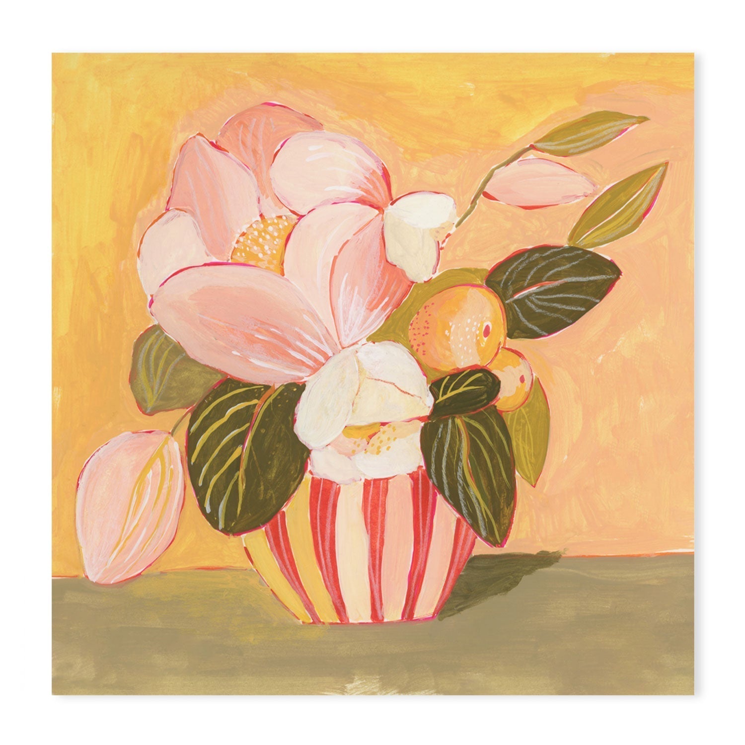 Farm House Vase|Canvas Print Poster Wall Art | By Lucrecia Caporale