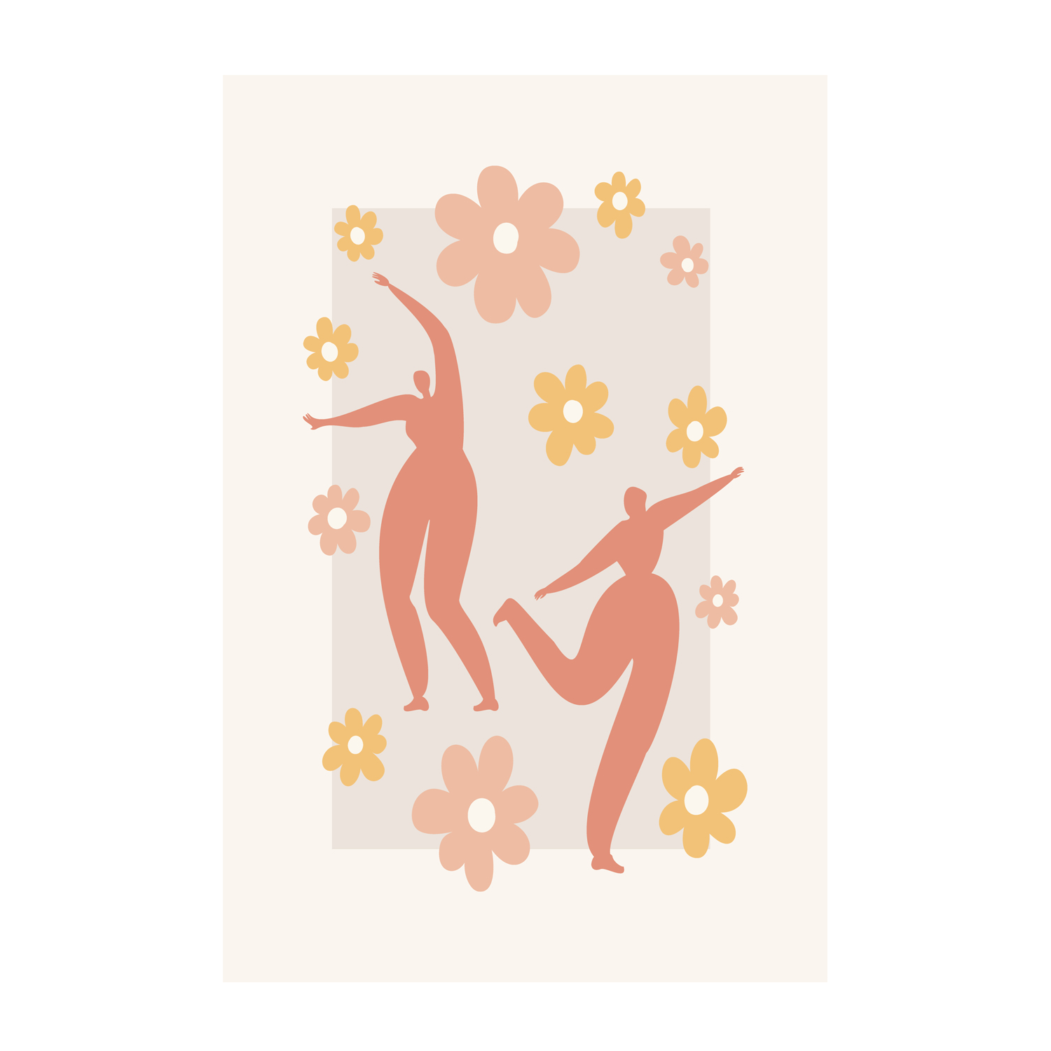 Flower Dancers |Fine Art Print Poster Canvas Framed