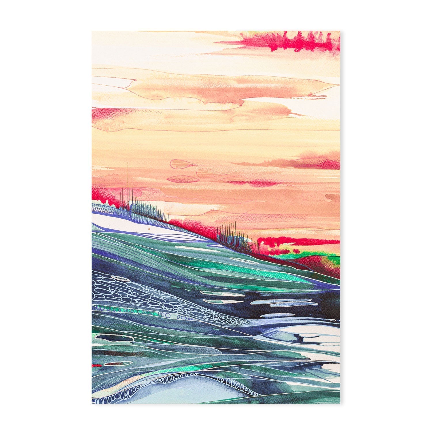 Glow , By Sarah Carlton Art |Fine Art Print Framed Canvas Framed