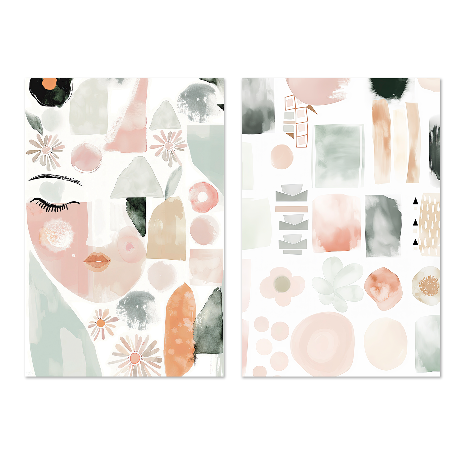 Hope, Style A & B, Set Of 2 , By Bella Eve |Fine Art Print Poster