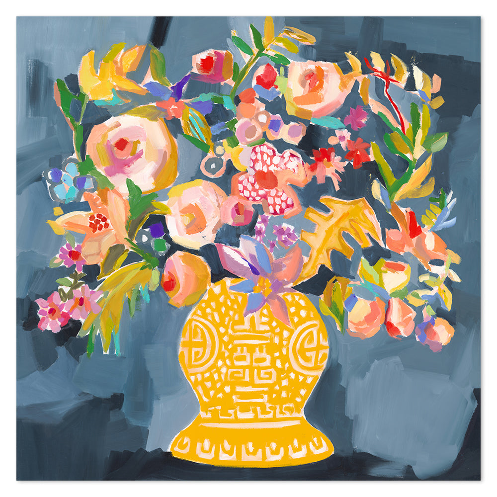 Izzie's Bouquet|Canvas Print Poster Wall Art | By Jenny Westenhofer
