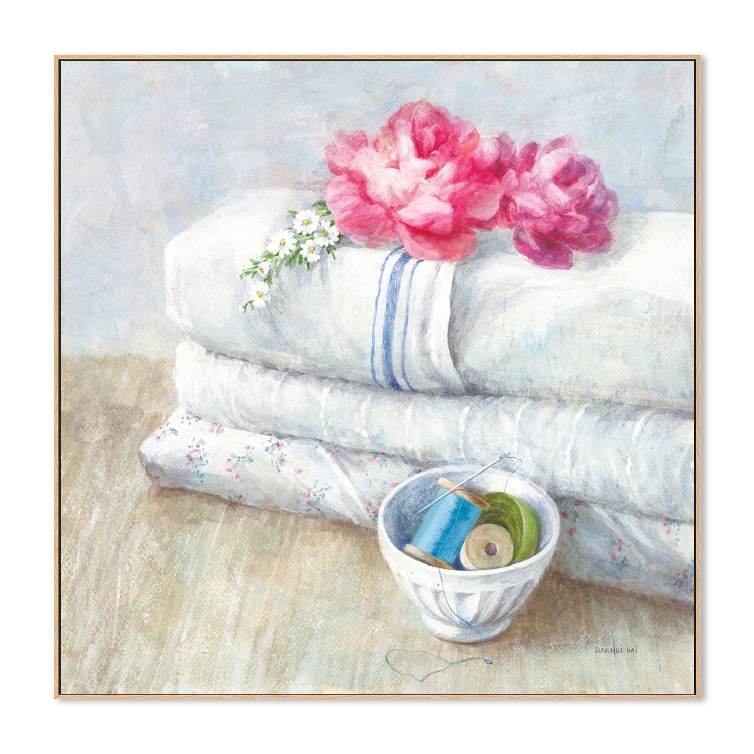 Laundry Day, Style C , By Danhui Nai|Canvas Print Poster Wall Art