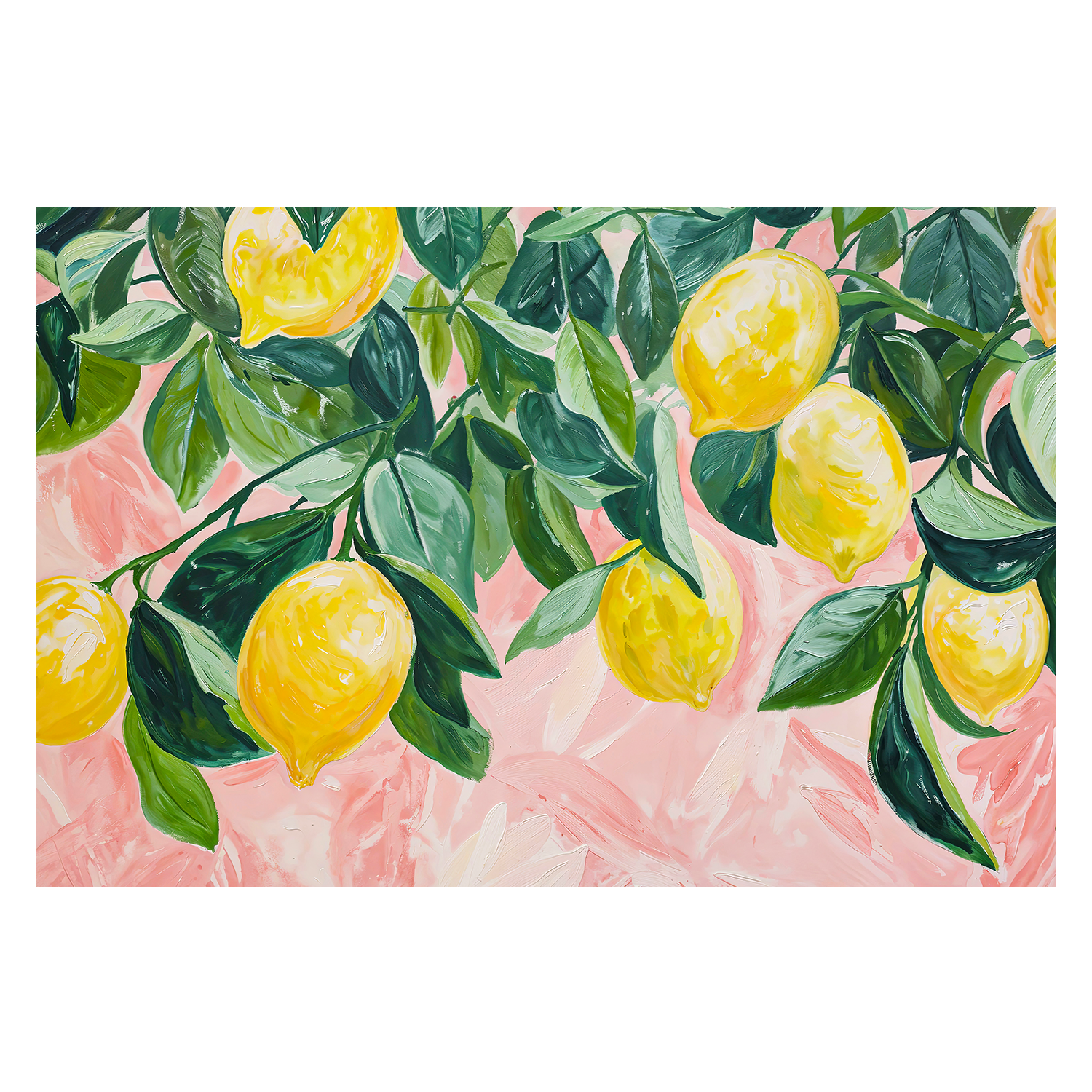 Lemon tree|Canvas Print Poster Wall Art | By Lady Hana