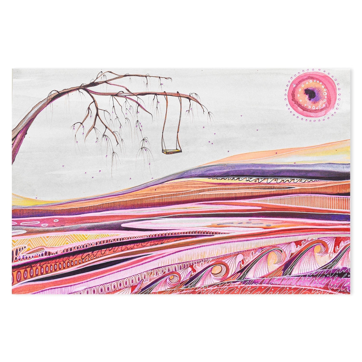 Magic Swing , By Sarah Carlton Art |Fine Art Print Poster Canvas