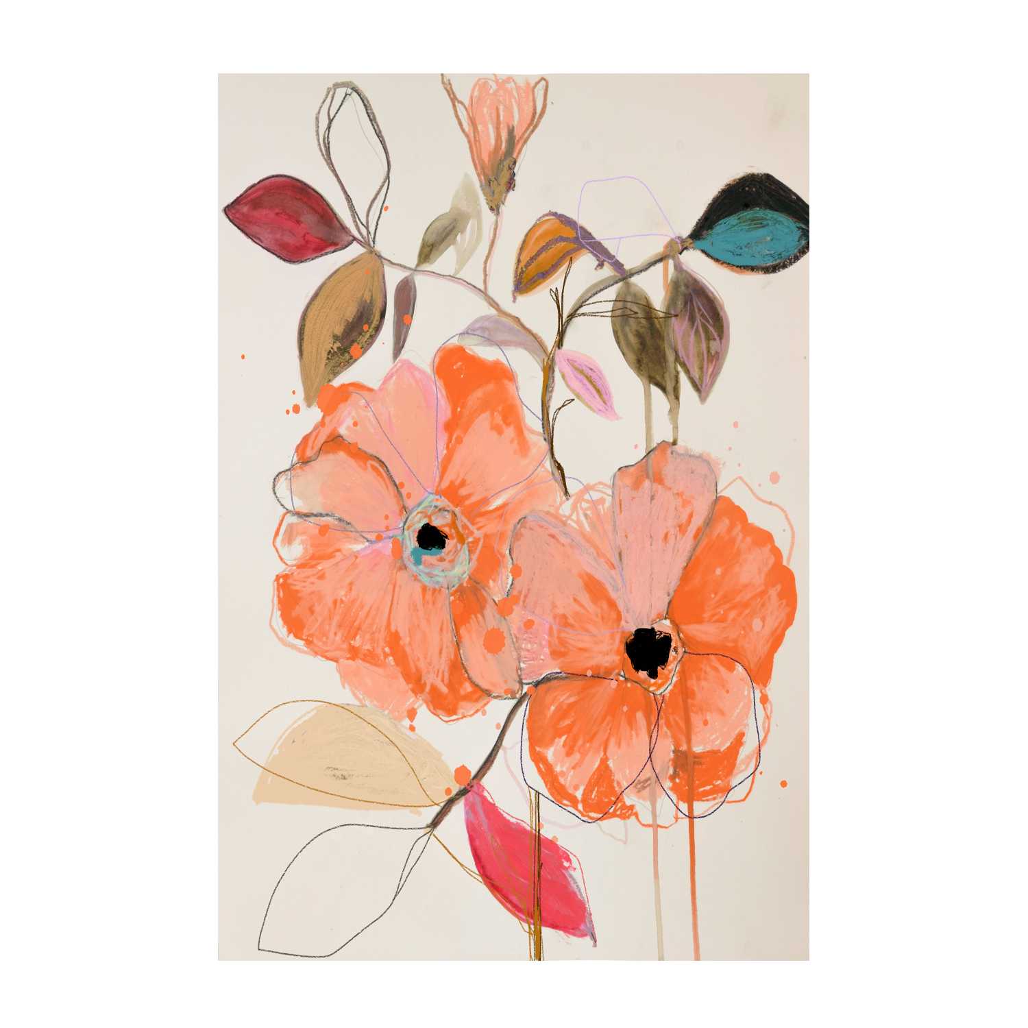 Mandarin Lingers , By Leigh Viner |Fine Art Print Poster Canvas Framed