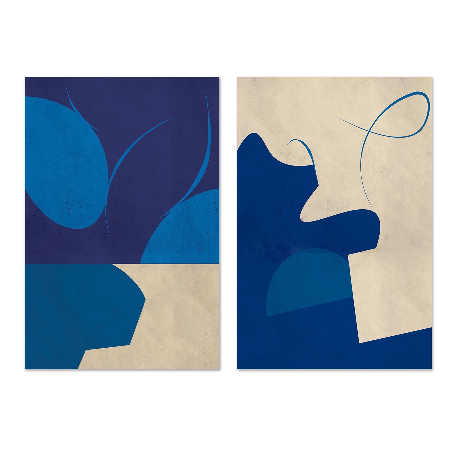 Mild, Style A & B, Set Of 2|Canvas Print Poster Wall Art | By Roberto