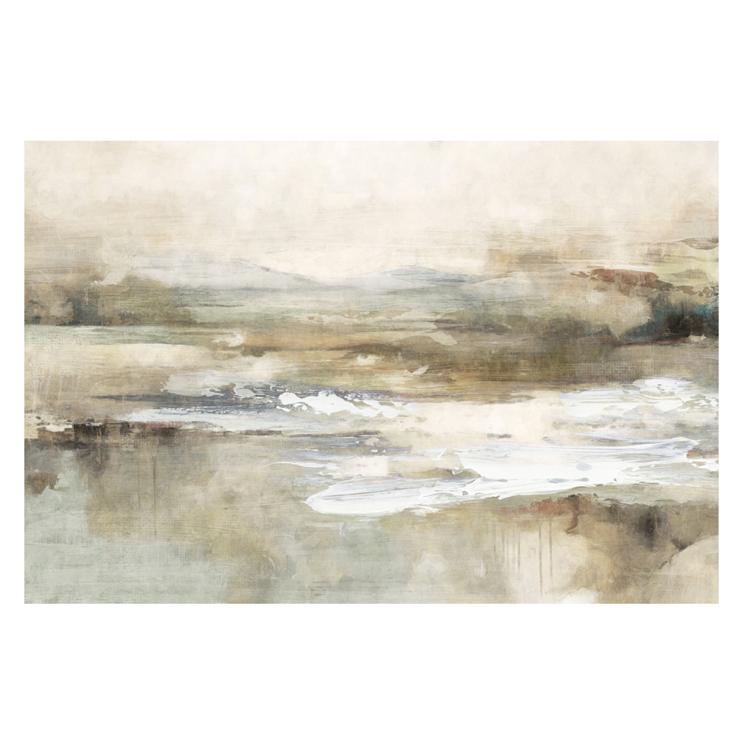 Neutral Transitional Abstract, Style A|Canvas Print Poster Wall Art