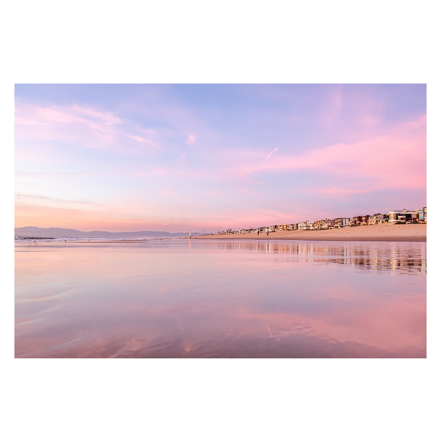 Pink Sunset , By Richard Podgurski |Fine Art Print Poster Canvas