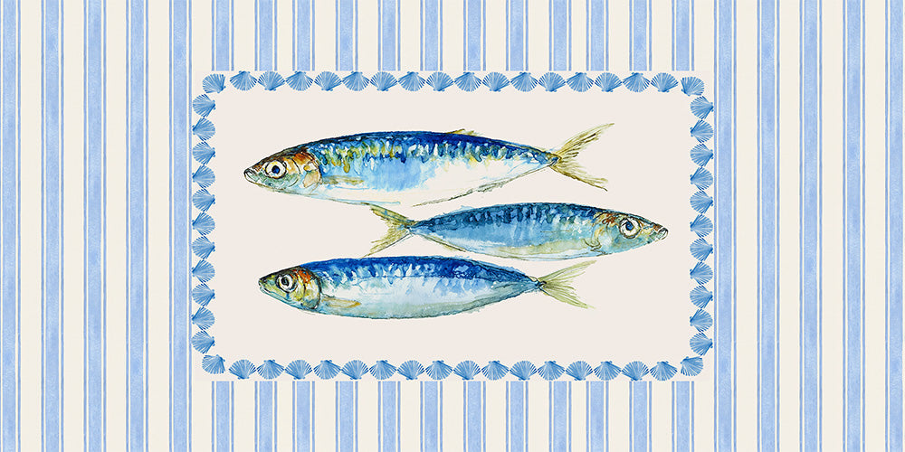 Sardines|Canvas Print Poster Wall Art | By Lady Hana