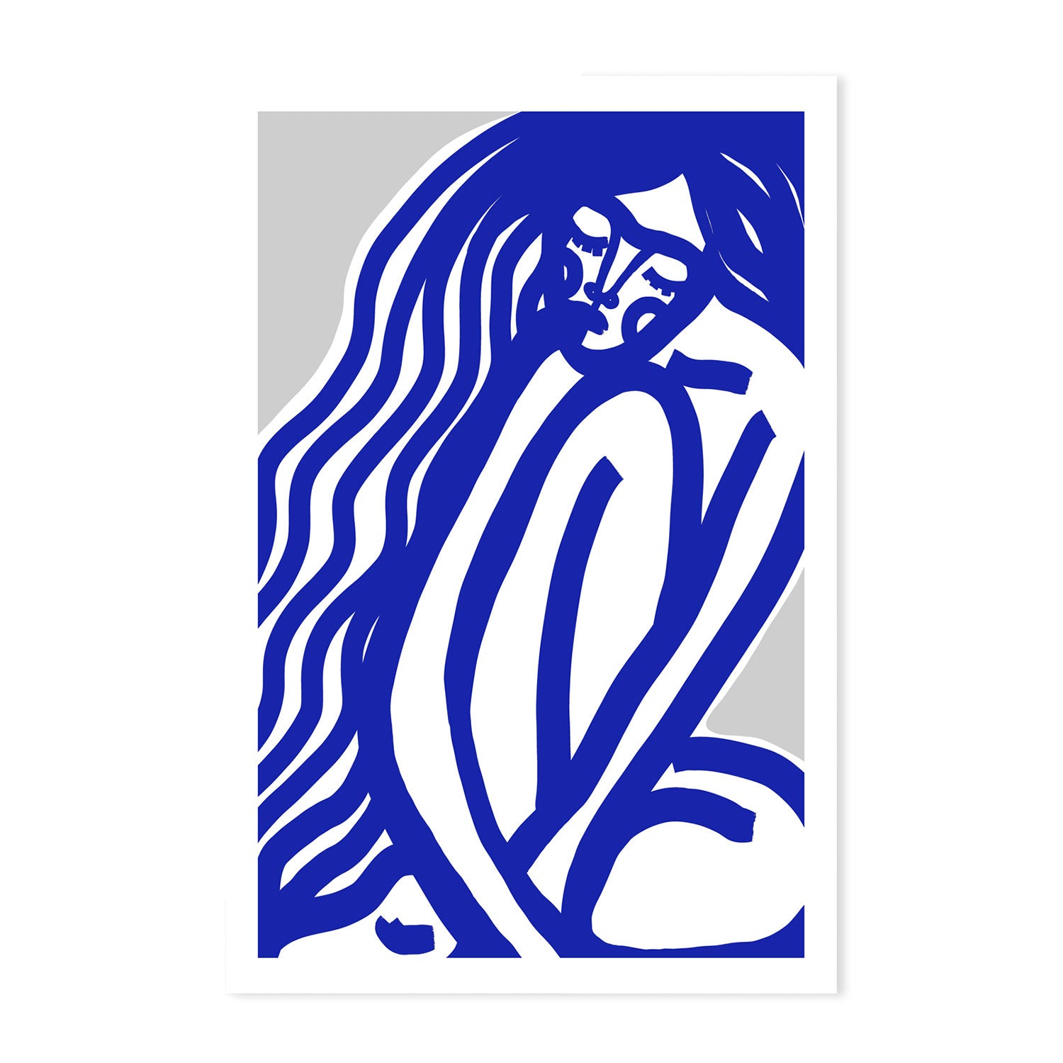 The Silence, Blue Style , By Treechild|Canvas Print Poster Wall Art