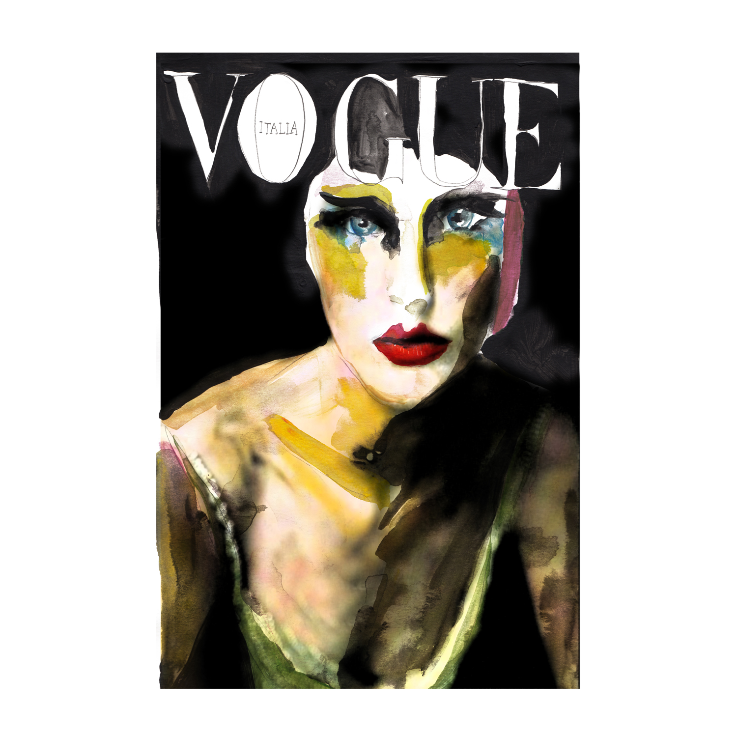 Vogue , By Victoria Verbaan |Fine Art Print Framed Canvas Framed